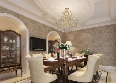 China Eco - Friendly Victorian Style Wallpaper Victorian Wall Paper For TV Background for sale