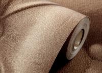 China Luxury Grey European Style Wallpaper ,  3D Effect Leather Pattern Wallpaper for sale