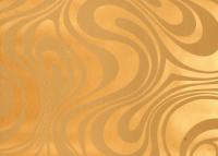 China Custom Removable Contemporary Living Room Wallpaper With Golden Curve Design for sale