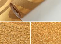 China Custom Removable Contemporary Living Room Wallpaper With Golden Curve Design for sale