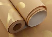 China Removable European Style Wallpaper with Luxurious Golden Leaf Pattern for sale