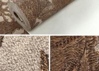 China Classic Style Embossed Washable Vinyl Wallpaper with Chocolate color , CE ISO Compliant for sale