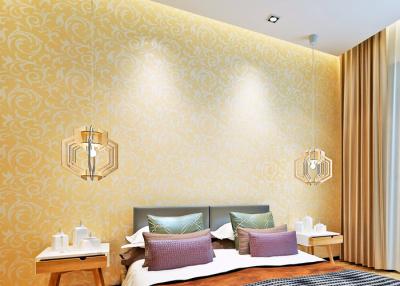 China Eco-friendly Non-woven Home Decoration Wallpaper European Style  Embossed  Foam for sale