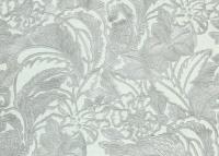 China Classic Style Embossed Living Room Wallpaper with Light Green Floral Pattern for sale