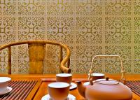 China High Range Bronzing Bedroom Modern Removable Wallpaper Non Woven Wallcovering for sale