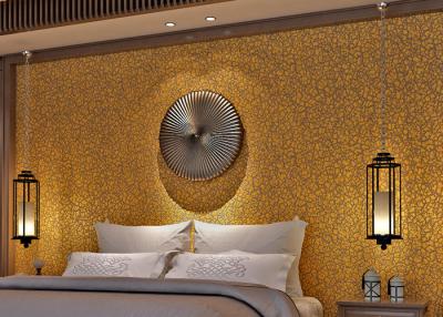 China Soundproof Bronzing Modern Removable Wallpaper With Crevasse Crack Pattern for sale