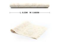 China Beige European Country Style Wallpaper with Non - Woven Paper , Bedroom Wall Covering for sale