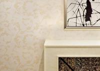 China Beige European Country Style Wallpaper with Non - Woven Paper , Bedroom Wall Covering for sale