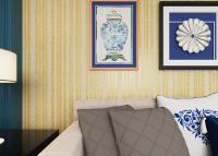 China Golden And Gray Sandstone Particle Modern Removable Wallpaper Bedroom Striped Wallpaper for sale