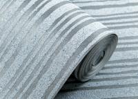 China Black And Grey Striped Wallpaper / Contemporary Vertical Striped Wallpaper for sale