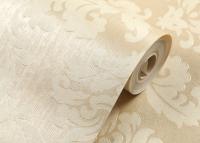 China Golden Damask Pattern European Style Wallpaper For Living Room for sale