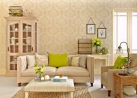 China Golden Damask Pattern European Style Wallpaper For Living Room for sale