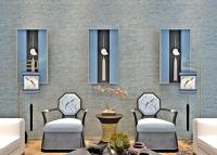 China Pewter Sandstone Particle Fake Brick Wall Covering For Restaurants , Non - Adhesive for sale