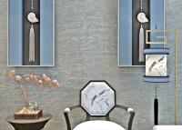China Pewter Sandstone Particle Fake Brick Wall Covering For Restaurants , Non - Adhesive for sale