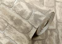 China 0.53*10m Mould Proof 3D Brick Effect Wall Coverings For TV Background , Stone Pattern for sale