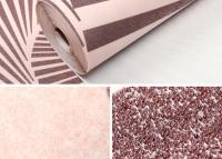 China Living Room Modern Removable Wallpaper Pink Mauve Scatter Beads Technology for sale