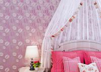 China Bedding Room Purple Modern Removable Wallpaper For Bedroom Walls , Moisture Proof for sale