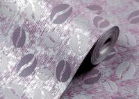 China Bedding Room Purple Modern Removable Wallpaper For Bedroom Walls , Moisture Proof for sale
