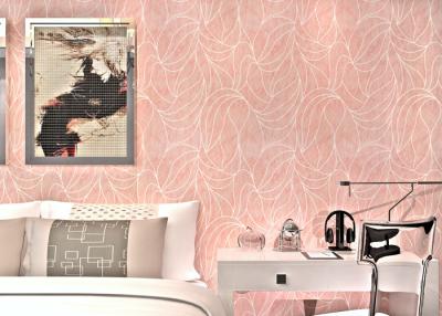 China Leaf Pattern Removable Reusable Wallpaper , Contemporary Living Room Wallpaper for sale