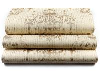 China European style Non Woven Wallpaper Yellow Bronzing with High Range Chandelier Pattern for sale