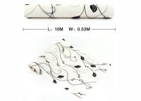 China Leaf Pattern Embossed Vinyl Modern Removable Wallpaper Contemporary Wall Coverings for sale
