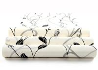 China Leaf Pattern Embossed Vinyl Modern Removable Wallpaper Contemporary Wall Coverings for sale