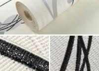 China Leaf Pattern Embossed Vinyl Modern Removable Wallpaper Contemporary Wall Coverings for sale