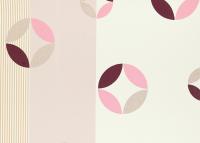 China Pink And Beige Removable PVC Wallpaper , Modern Wallpaper For Bedrooms for sale