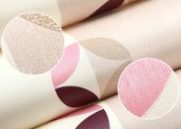 China Pink And Beige Removable PVC Wallpaper , Modern Wallpaper For Bedrooms for sale