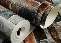 China Eco Friendly 3D Brick Effect Wallpaper , Waterproof Vinyl Wall Covering Light Weight for sale