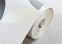 China Black And White PVC Modern Removable Wallpaper Contemporary Wall Coverings for sale