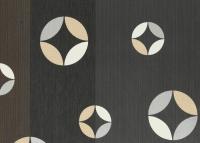 China Black Copper Pattern PVC Modern Removable Wallpaper Living Room Striped Wallpaper for sale