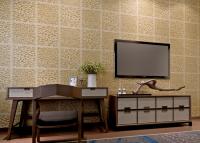 China Light Brown Non Woven Wallcovering European Style Wallpaper For Living Room for sale
