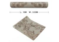 China Washable Victorian Style Wallpaper For Living Room , Contemporary Damask Wallpaper Mould Proof for sale