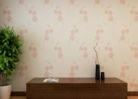 China Beige Floral Pattern Country Style Wallpaper / Non Woven Wallcovering Waterproof for sale