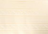 China Custom Non Woven European Style Wallpaper With Beige Stripes And Floral Pattern for sale
