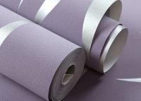 China Elegant Purple Removable Wall Paper , Hotel Modern Wall Covering for sale