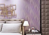 China Elegant Purple Removable Wall Paper , Hotel Modern Wall Covering for sale