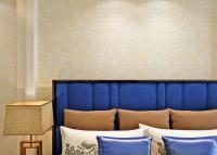 China Washable Interiors Europe Wallpaper Embossed , Contemporary Floral Wallpaper for sale