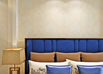 China Washable Interiors Europe Wallpaper Embossed , Contemporary Floral Wallpaper for sale