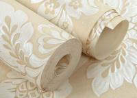 China Washable Interiors Europe Wallpaper Embossed , Contemporary Floral Wallpaper for sale