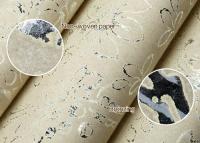 China European Retro Vintage Wallpaper Non woven with Elegant Floral and Bronzing Treatment for sale