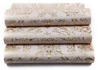 China Bronzing Classic Gold Luxury Contemporary Floral Wallpaper For Living Room , European Style for sale