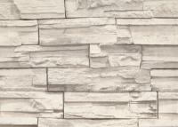 China Interior Home Decoration 3D Brick Effect Wallpaper / Yellow Fake Brick Wall Covering for sale