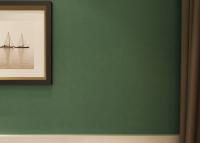 China Durable Non woven Wallpaper Removable Material with Dark Green Color for sale