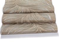 China Modern Style Washable Vinyl Wallpaper , Vinyl Wall Coverings with Golden Leaf Pattern for sale
