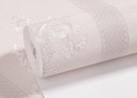 China Removable embossed PVC European Style Wallpaper With Leaf Pattern for sale