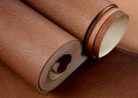 China European Style Washable Vinyl Wallpaper with 3D Effect Leather Pattern , SAC Listed for sale