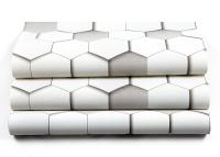China Greywhite Removable Modern 3D Wallpaper for Living Room 1500g Mould Proof for sale