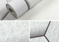 China Greywhite Removable Modern 3D Wallpaper for Living Room 1500g Mould Proof for sale